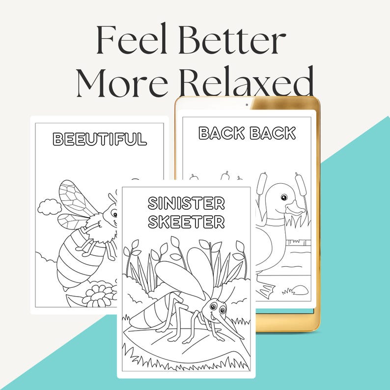 Garden Critters Coloring Book Printable Pages - Etsy