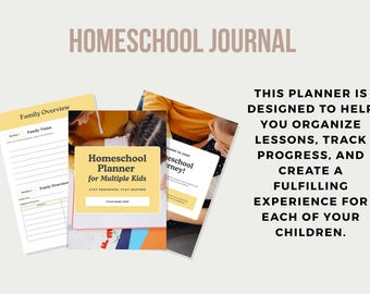 Homeschool Days Tracker | 2 Page Printable Design: PNG & PDF | Editable ...