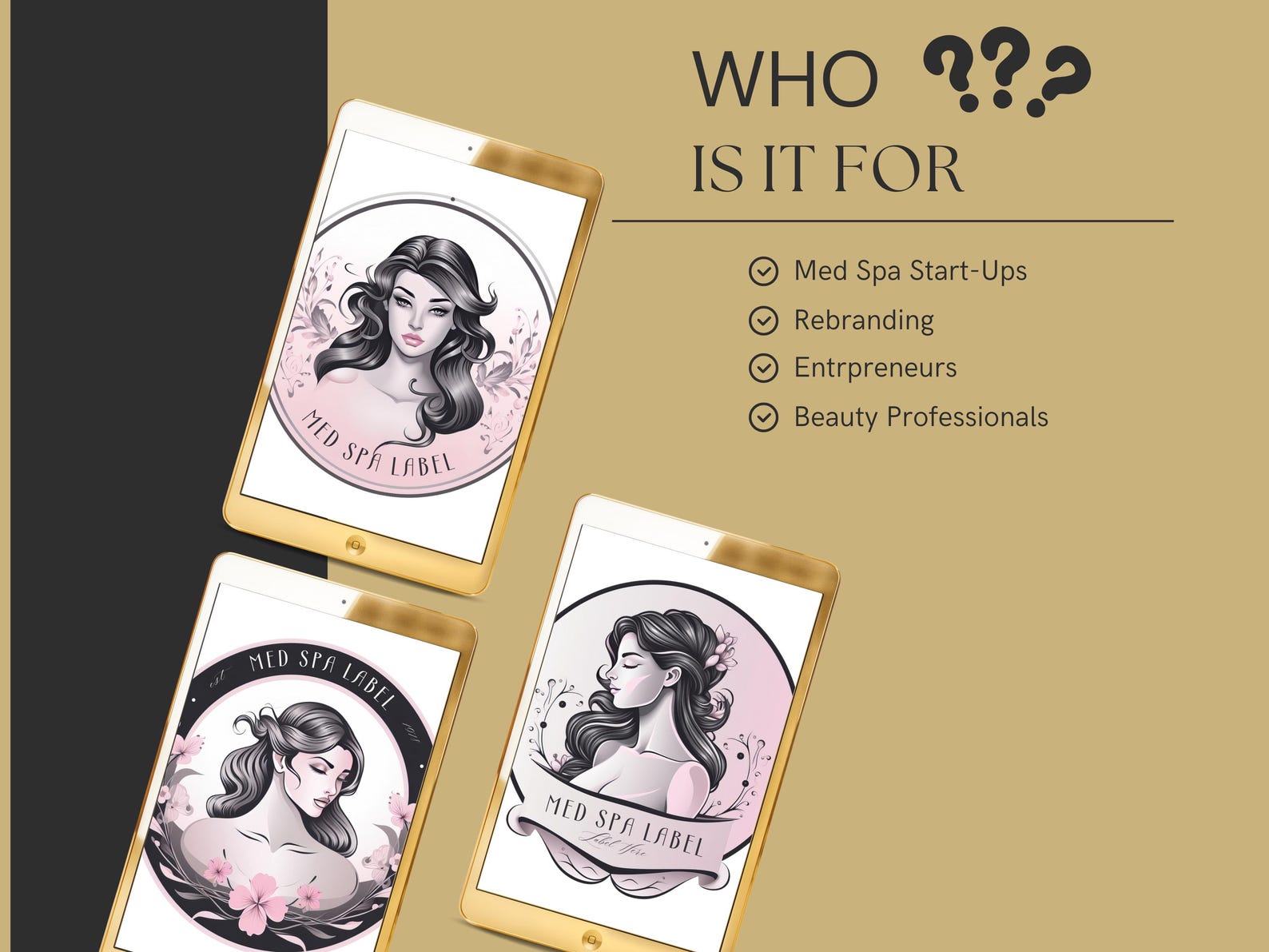 Med Spa Logo Bundle | 6 Editable Beauty & Skincare Logos for ...