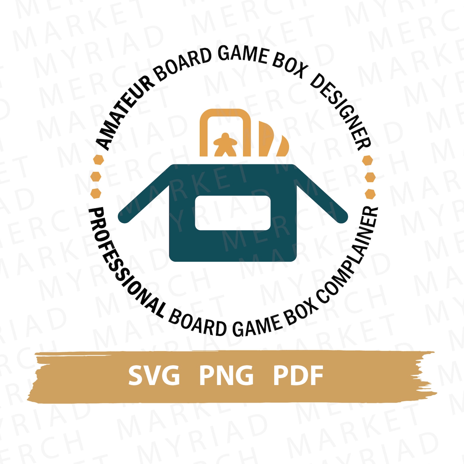 Board Game SVG PNG PDF Game Box Design Enthusiast Board - Etsy