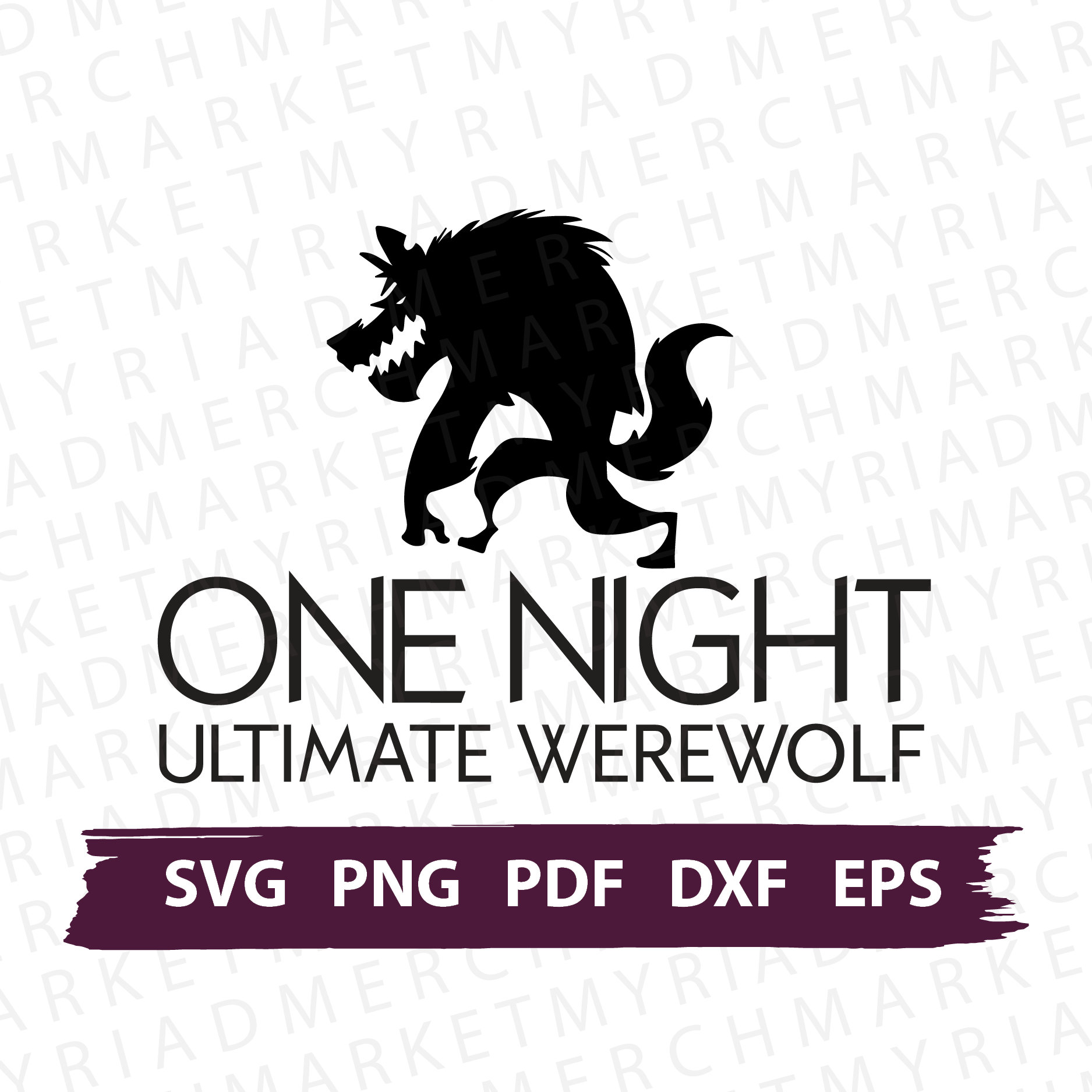 One Night Ultimate Werewolf Clipart | SVG PNG PDF, Villager, Robber - Etsy