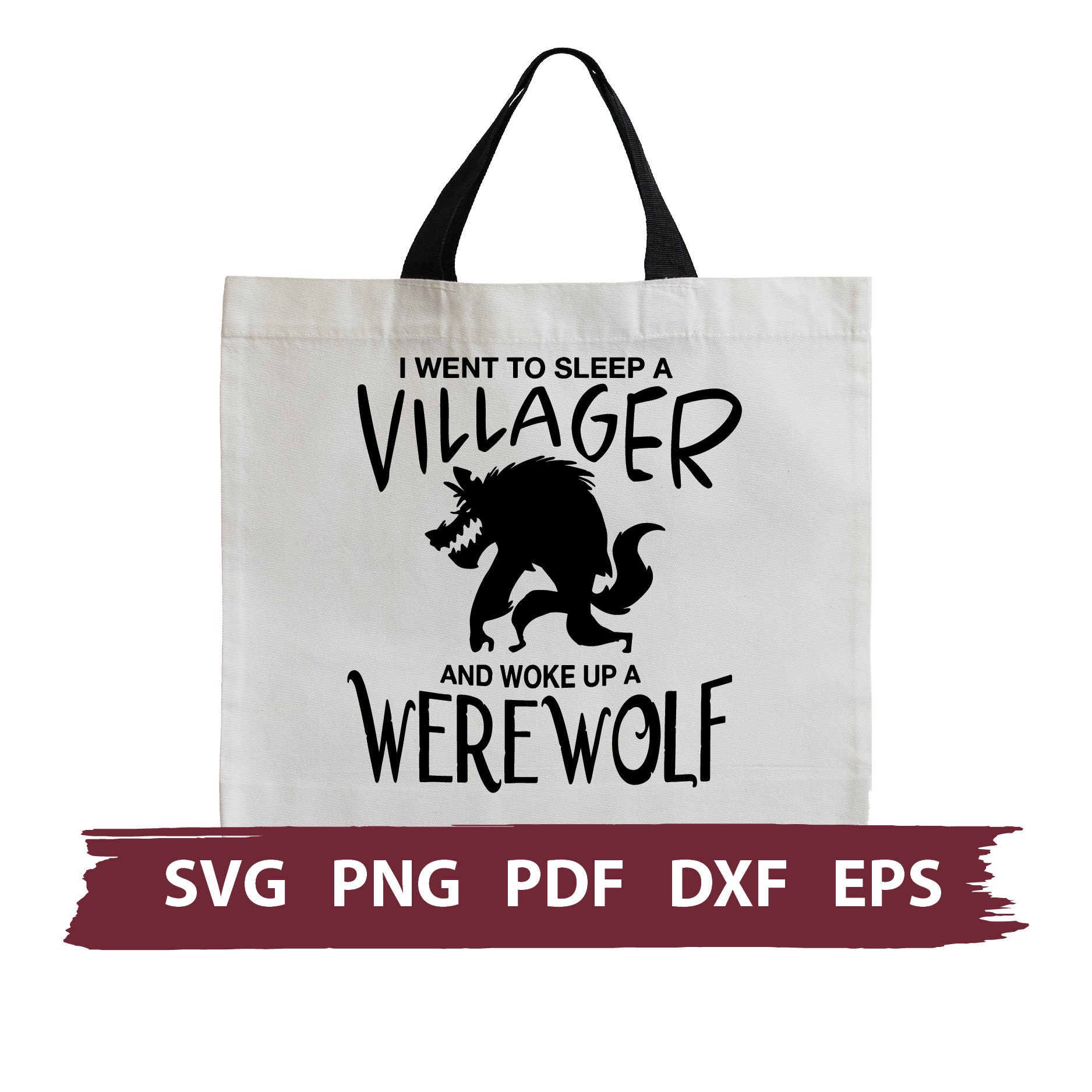 Villager to Werewolf Clipart | Vector Cut File (SVG PNG PDF) - Etsy ...