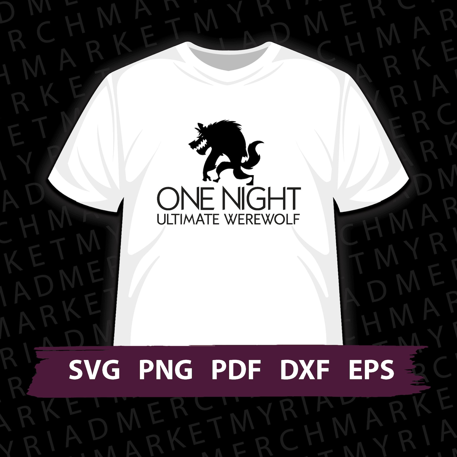 One Night Ultimate Werewolf SVG PNG PDF Villager Robber Troublemaker ...