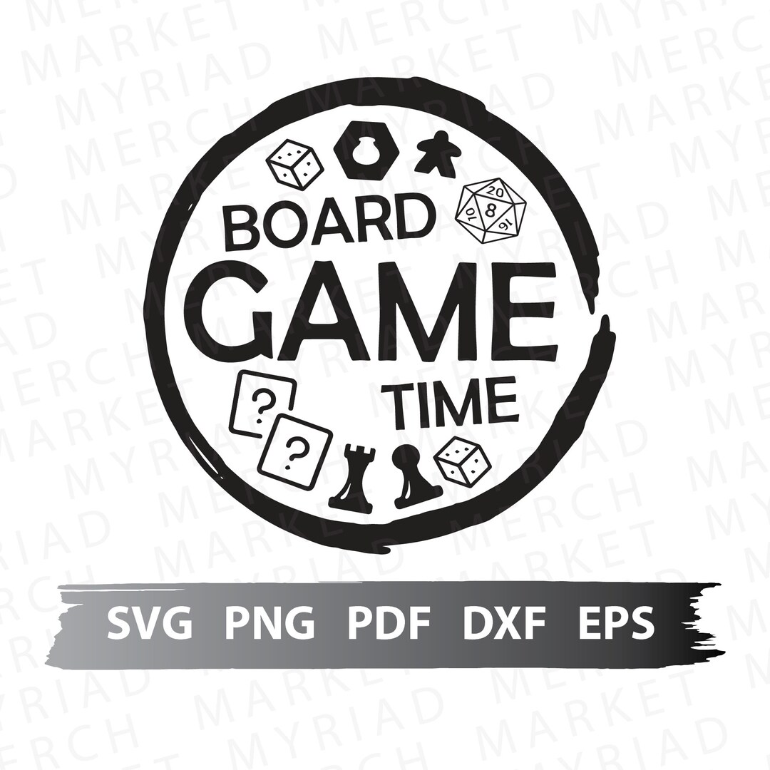 Board Game Time SVG | Enthusiast Shirt Clipart (digital Download) - Etsy