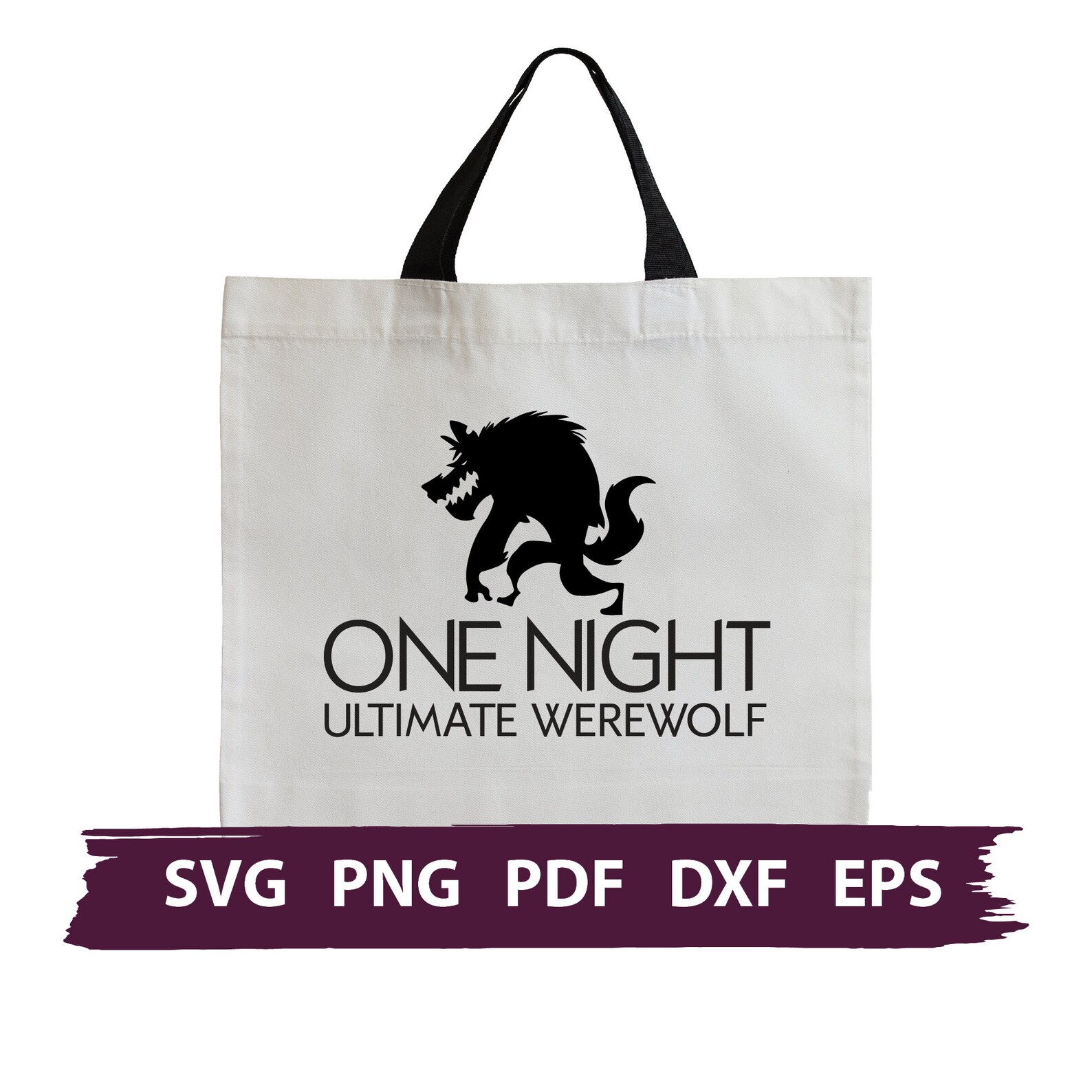 One Night Ultimate Werewolf SVG PNG PDF Villager Robber Troublemaker ...
