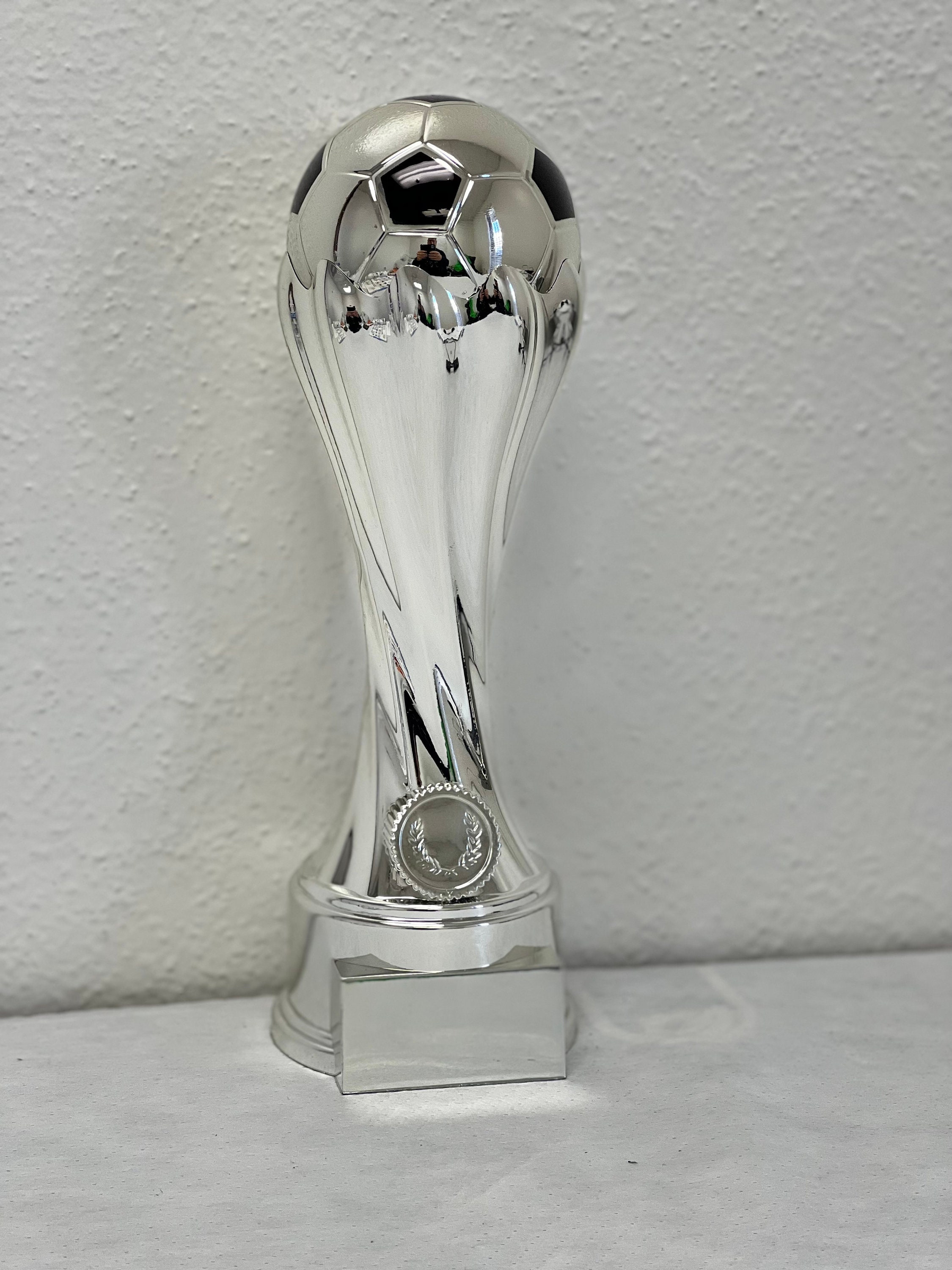 Trophy Monster Silver Plastic Heavy Weight Soccer Trophy Cup Award 1st ...