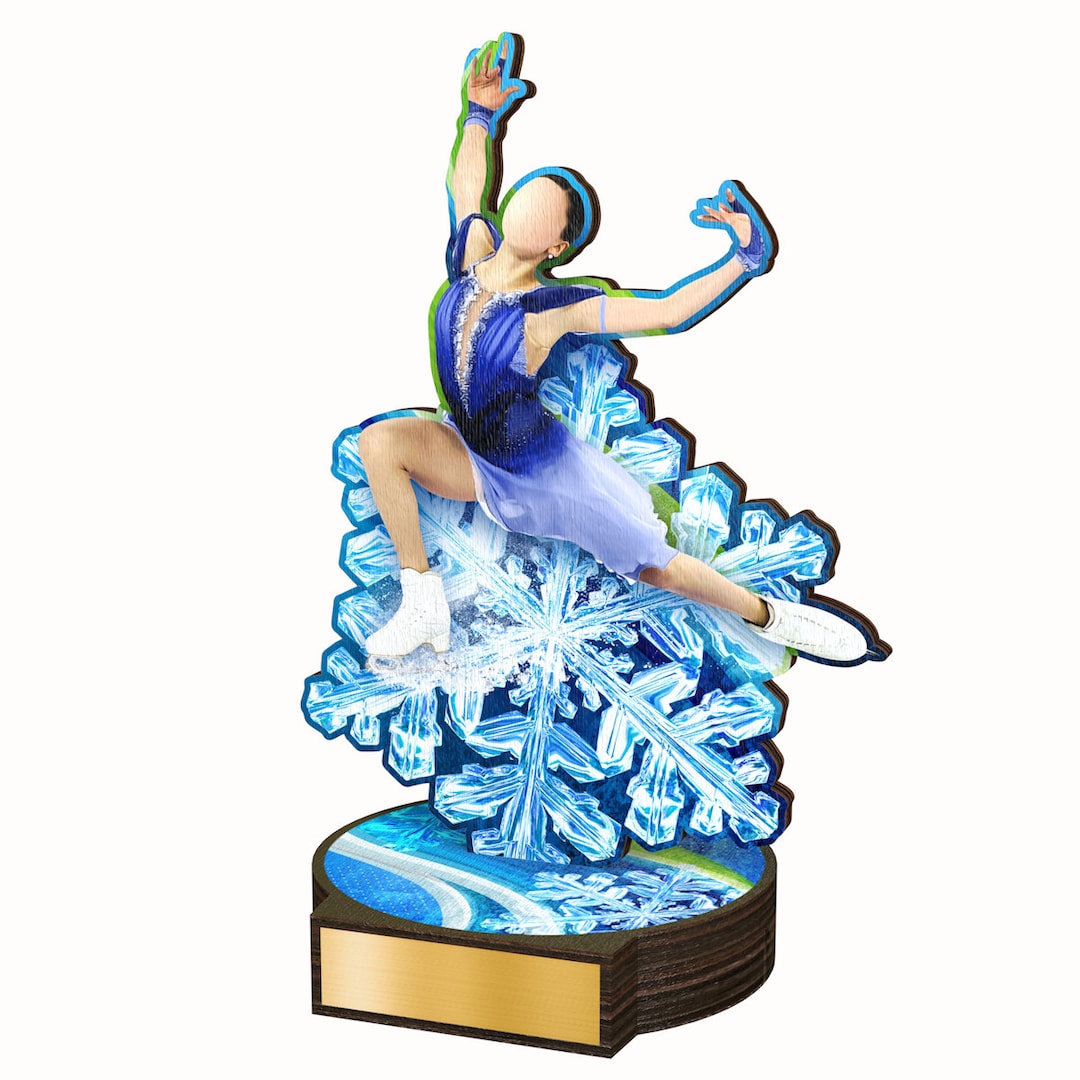 Trophymonster Winter Sports Figure Skating Wood Plaques Trophy Awards ...