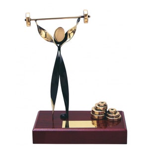 Trophy Monster Barcelona Weightlifting Handmade Metal Trophy - Etsy