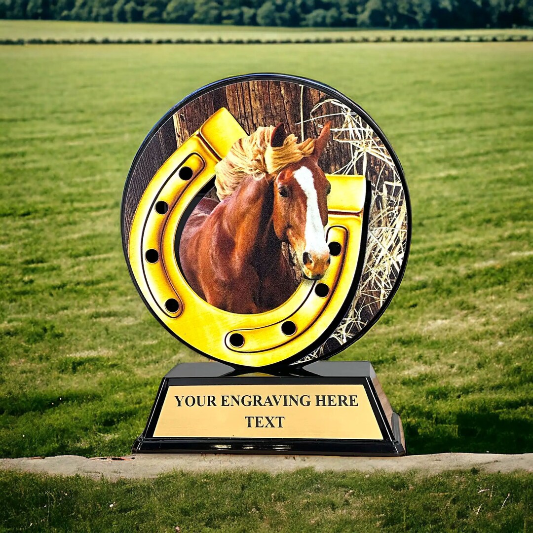 Trophy Monster Black Acrylic Trophy Equestrian Award | for Club, School ...