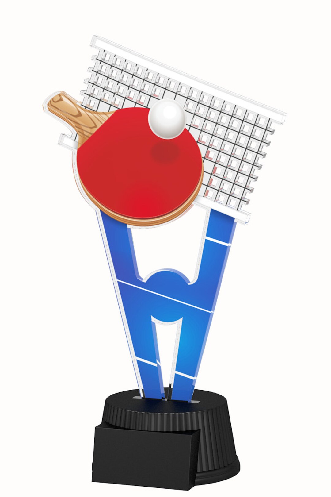 Ping Pong Trophy - Table Tennis Award - Personalized Engraving ...