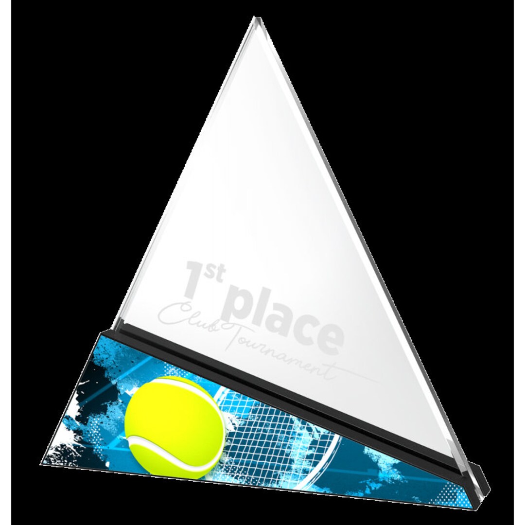 Trophymonster Tennis Printed Acrylic 0.4" Thick Trophy Stunning Award ...