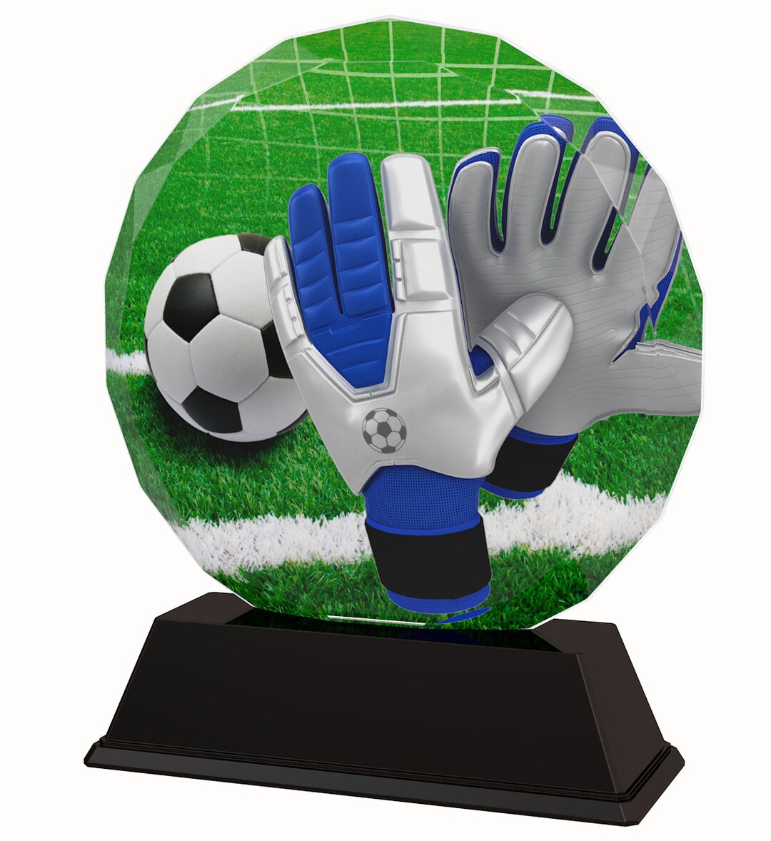 Soccer Goalie Gloves Trophy, Acrylic Soccer Ball Award, Goalkeeper Gift ...