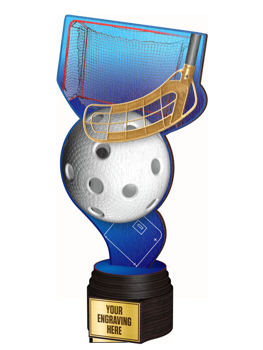 Trophy Monster Floorball Real Wood Eco Friendly Trophy Awards - Etsy