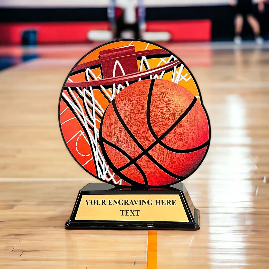 Trophy Monster Black Acrylic Trophy Basketball Award | for Club, School ...