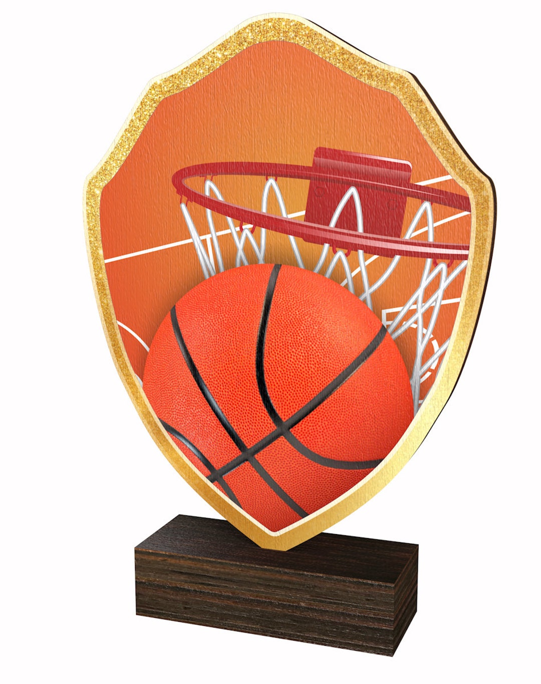 Real Wood Basketball Trophy | and Delivery | | Bulk Discounts Available ...