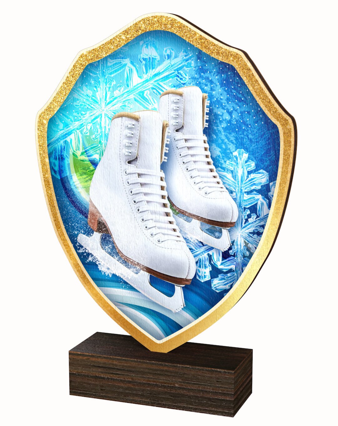 Trophymonster Real Wood Winter Sports Figure Skating Trophy | ECO ...