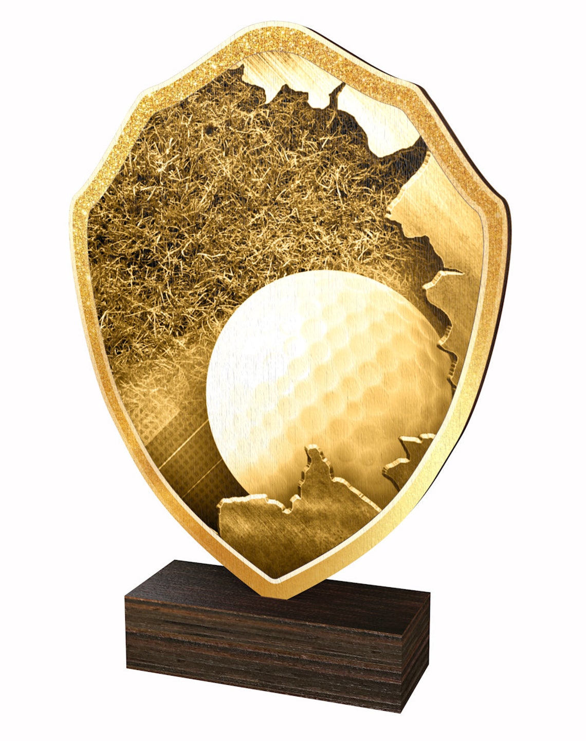 Trophy Monster Real Wood Golf Trophy ECO Friendly Made From - Etsy
