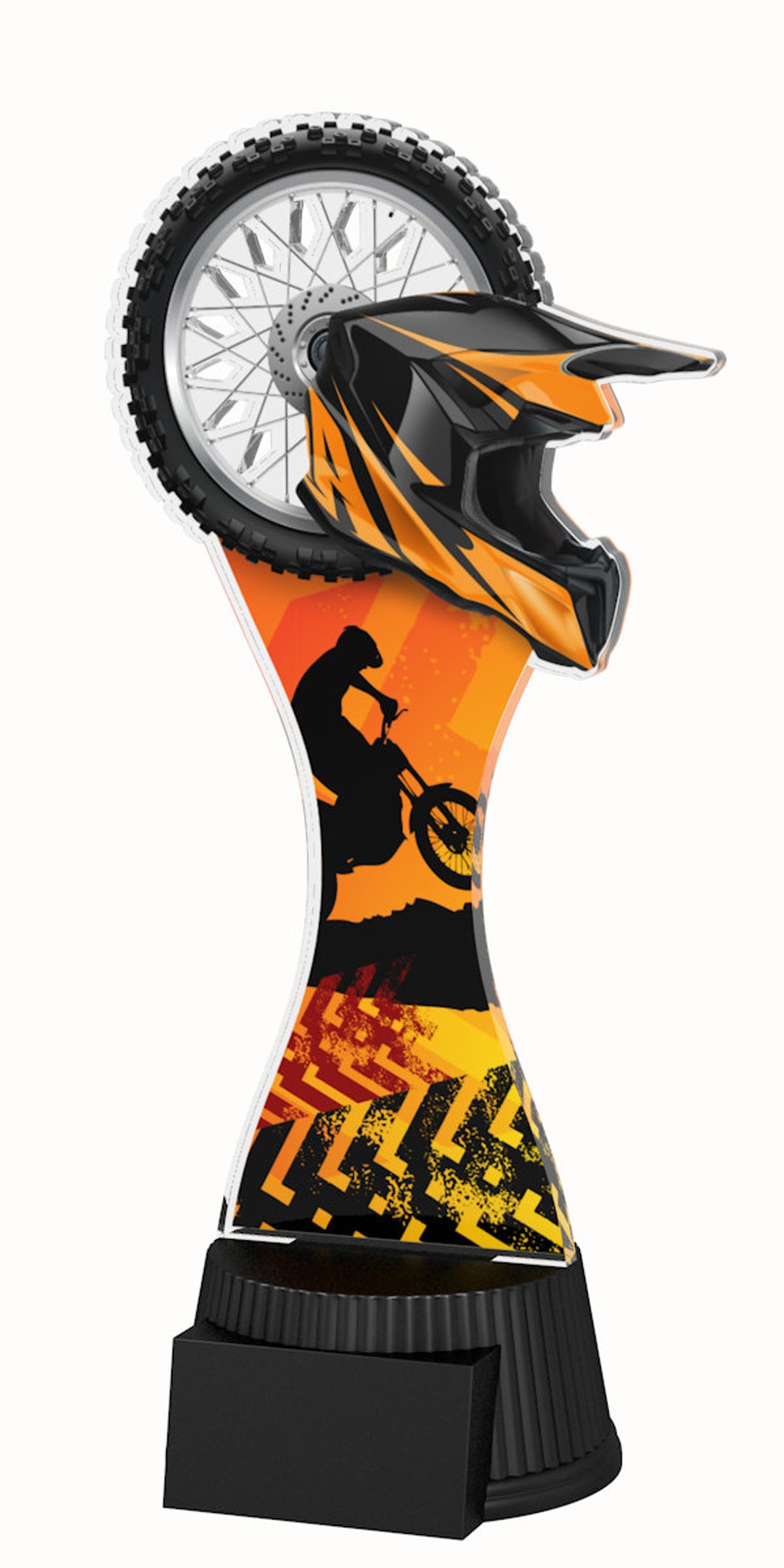 Trophy Monster Motocross Racing Full Color or Resin Double Printed 1/8 ...