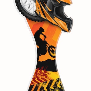 Trophy Monster Motocross Racing Full Color or Resin Double Printed 1/8 ...