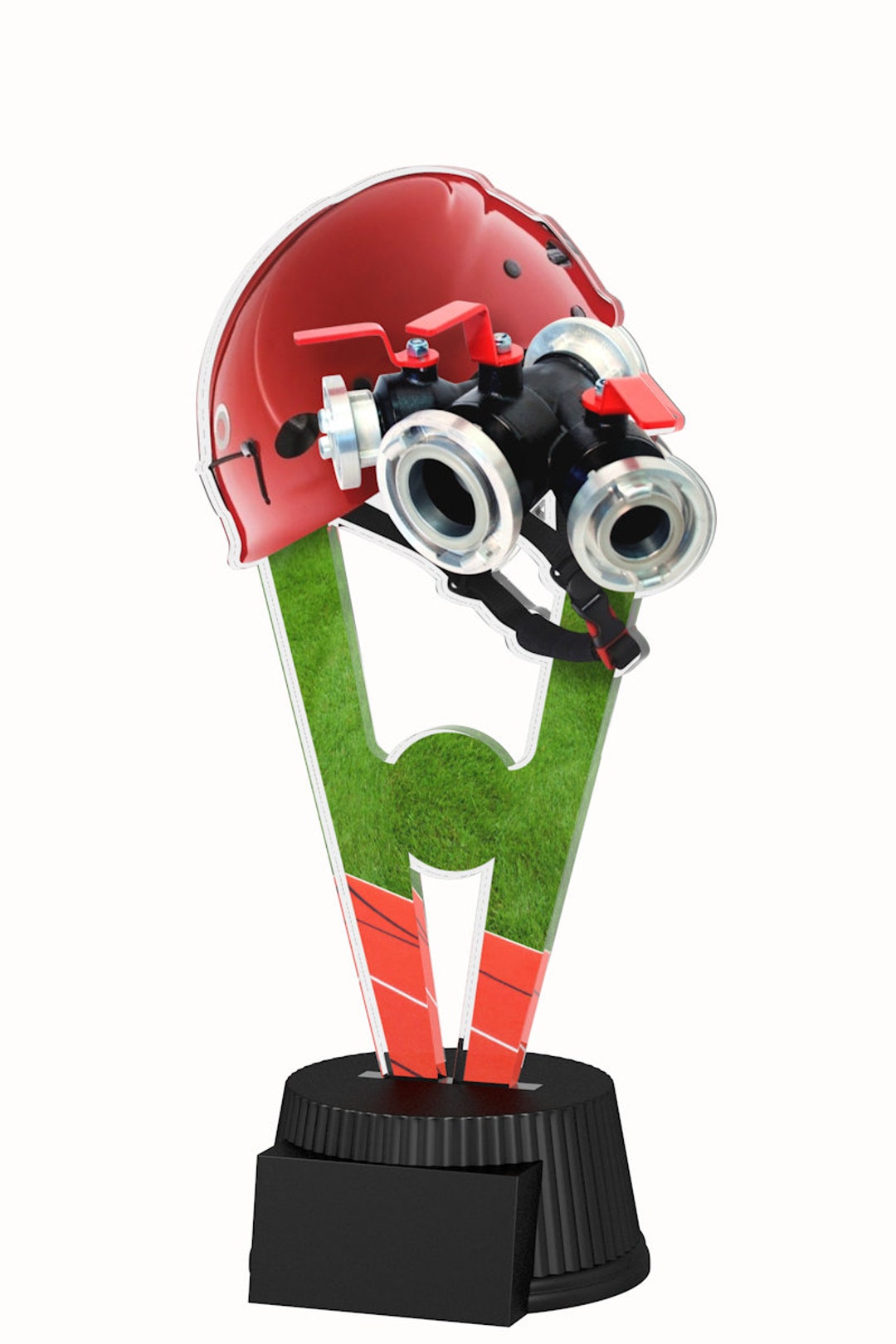 Trophy Monster Firefighter Full Color Printed 1/8 Thick - Etsy