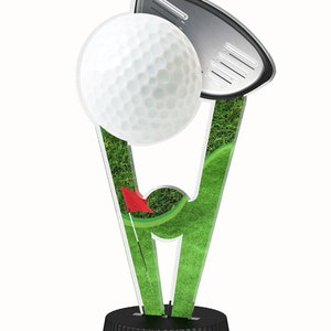 Personalized Golf Tournament Trophy, Engraved Award, Custom Golf ...