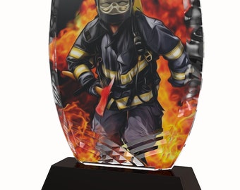 Firefighter Trophy - Etsy