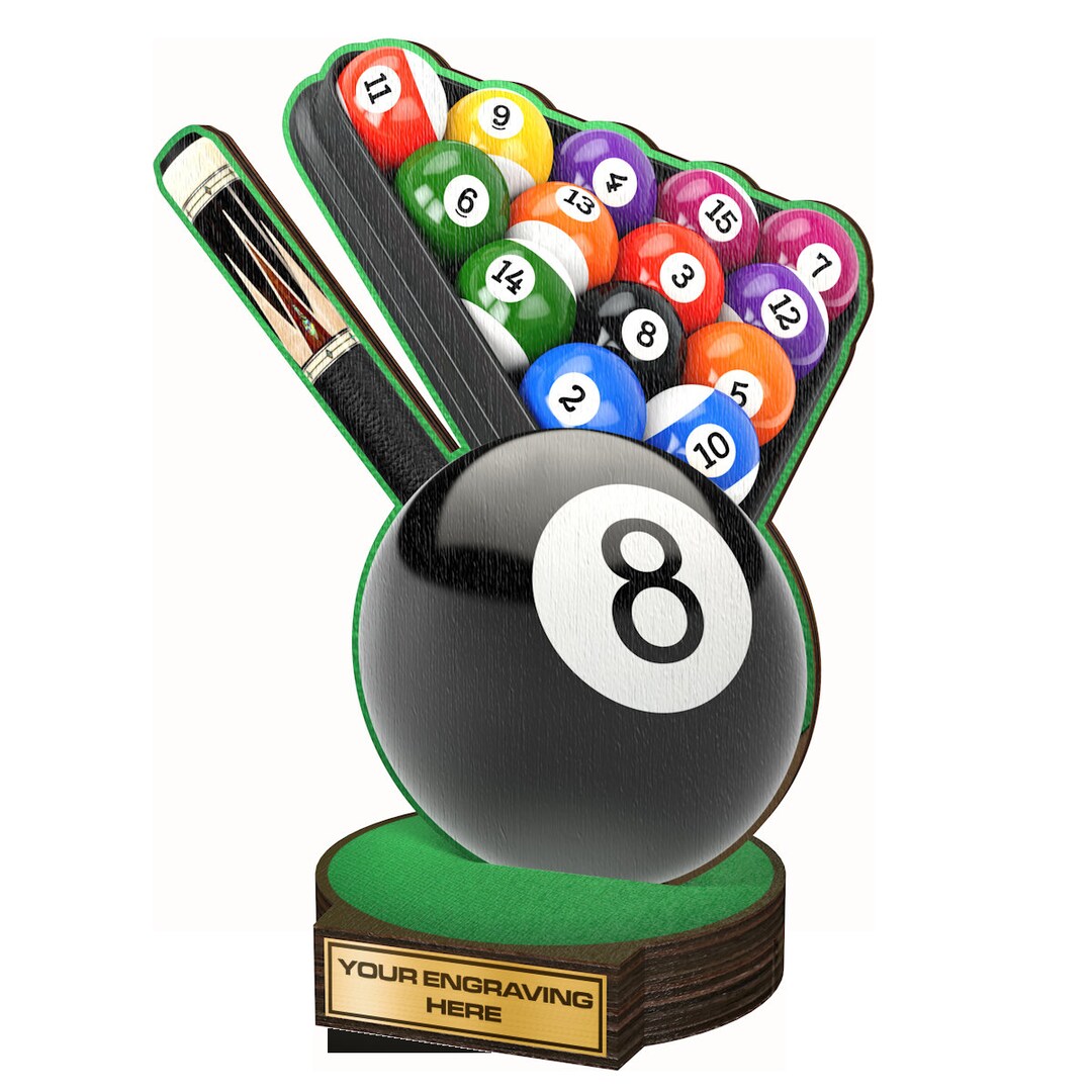 Pool Wood Plaques Trophy Awards " Eco Friendly " | Bulk Discounts ...
