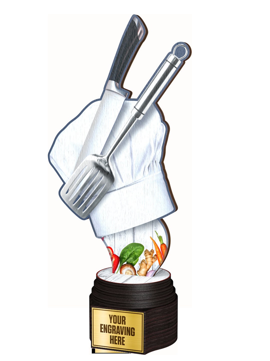 Trophy Monster Cooking & Baking Real Wood Eco Friendly Trophy Awards - Etsy