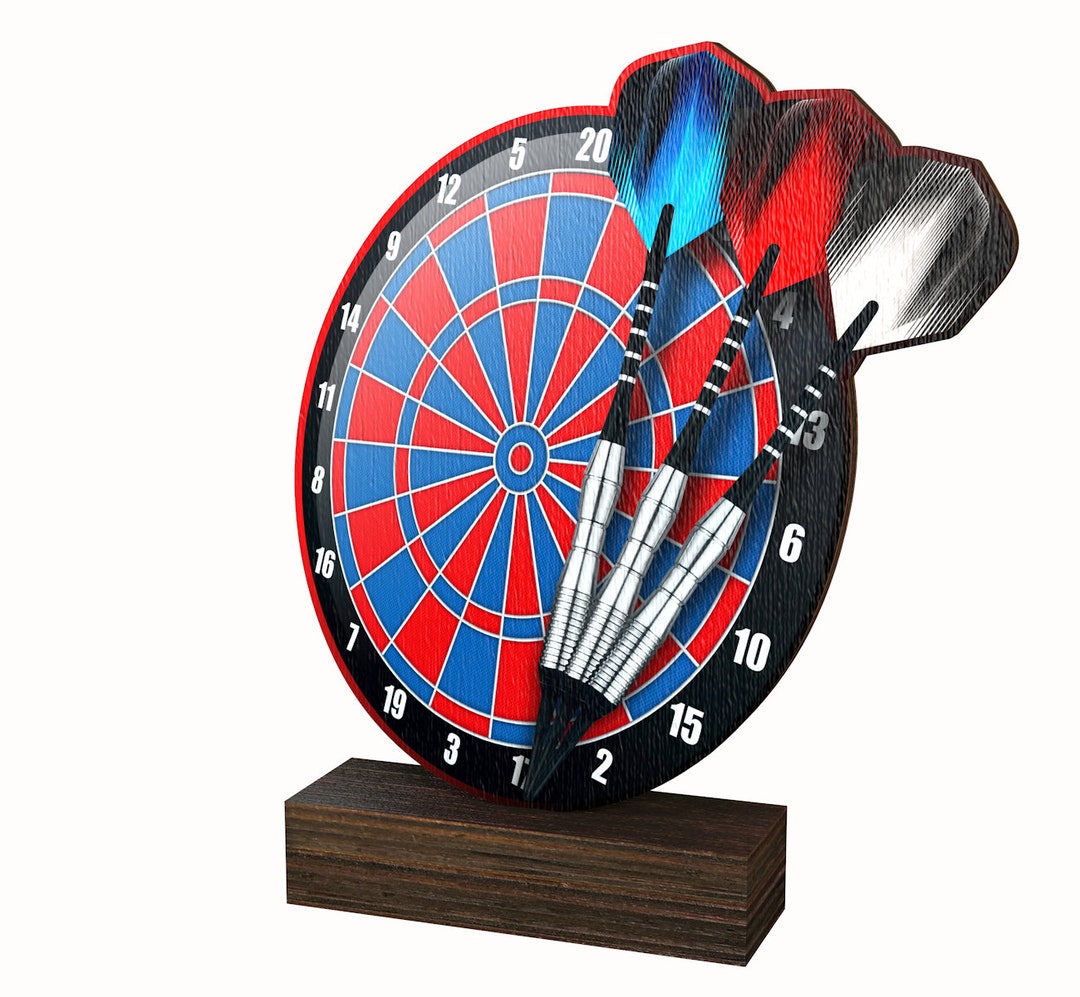 Darts Wood Sculpture Trophy Awards " Eco Friendly " | Bulk Discounts ...