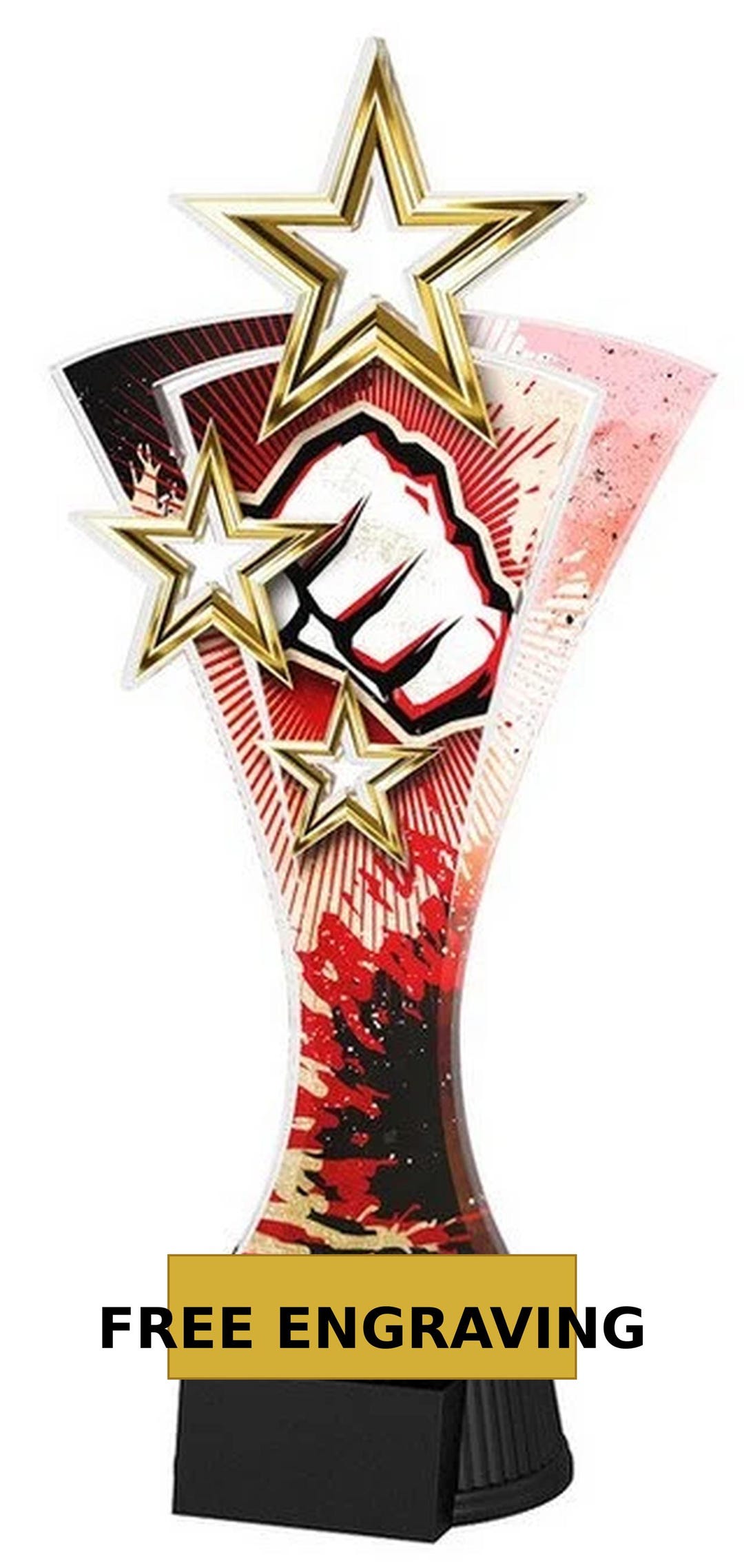 Star Fist Fight Trophy – Martial Arts Champion Award, Free Engraving - Etsy