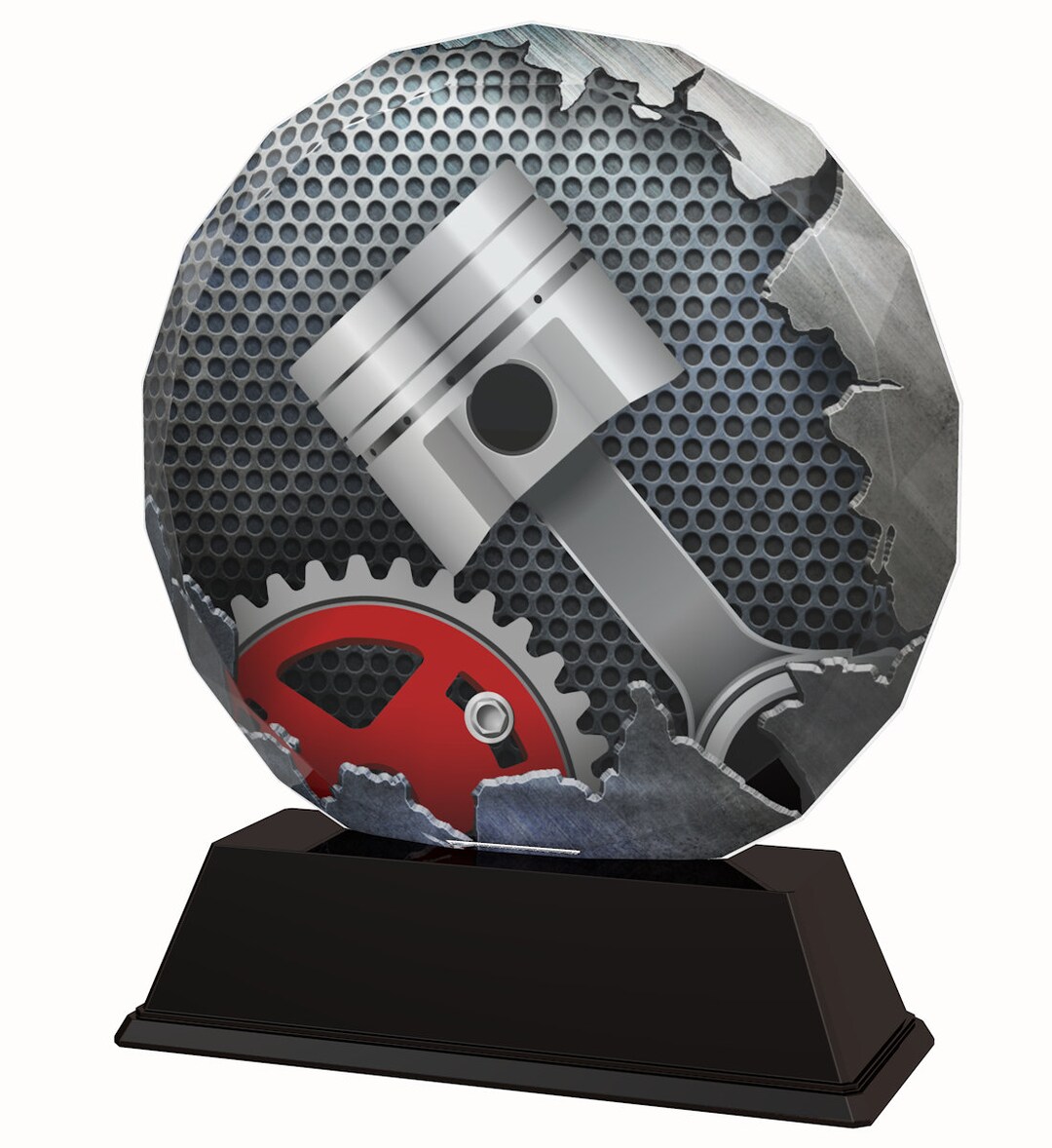 Trophy Monster Motorsports Racing Piston Full Color Printed 5/16" Thick ...