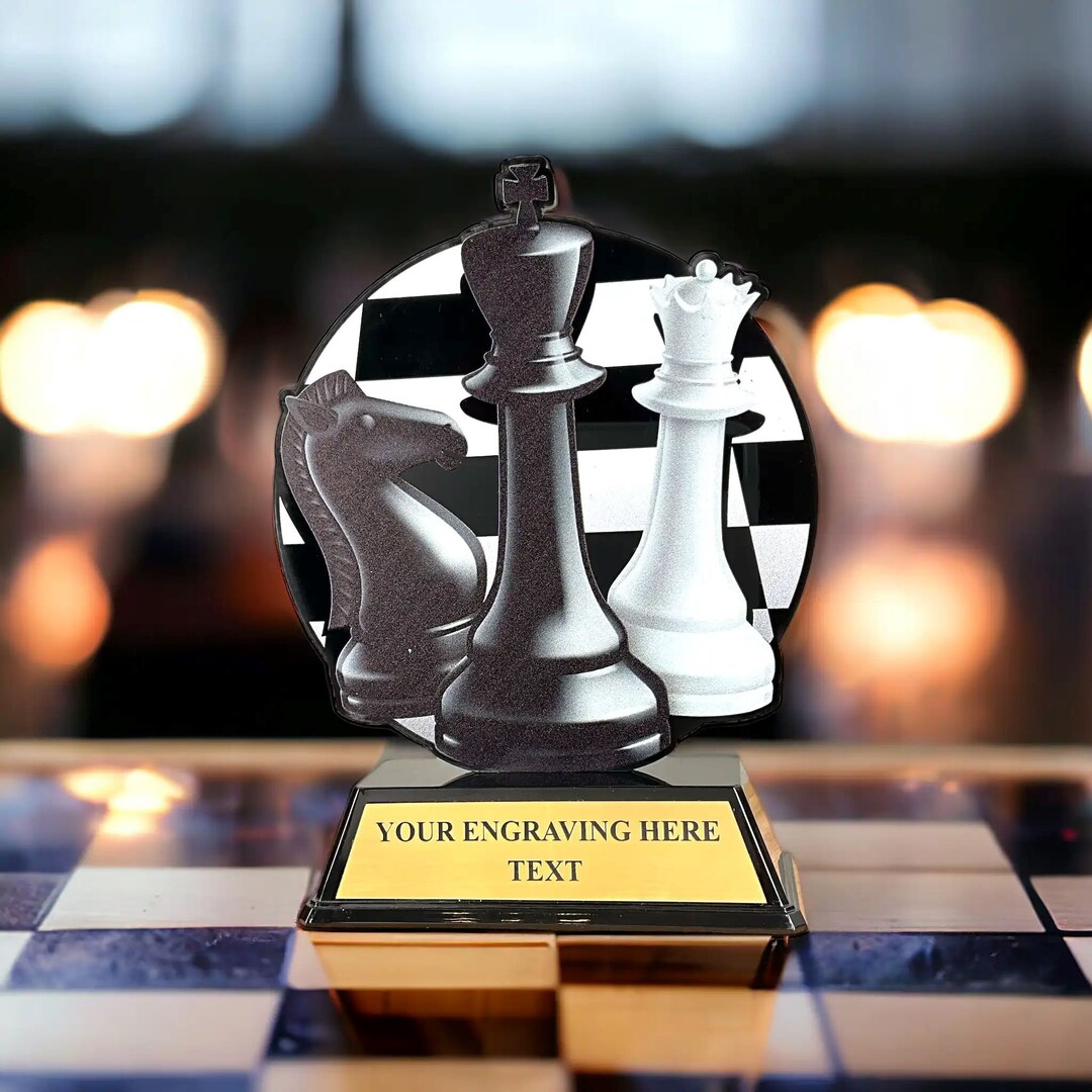 Trophy Monster Black Acrylic Trophy Chess Award | for Club, School ...