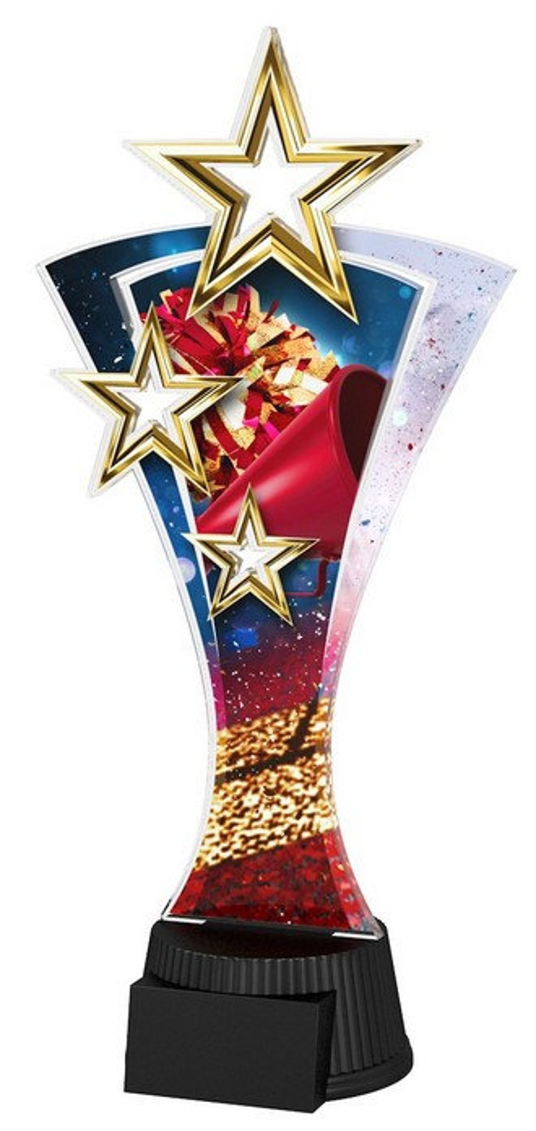 Trophy Monster Cheerleader Full Color Resin and Red Printed 1/4" Thick ...