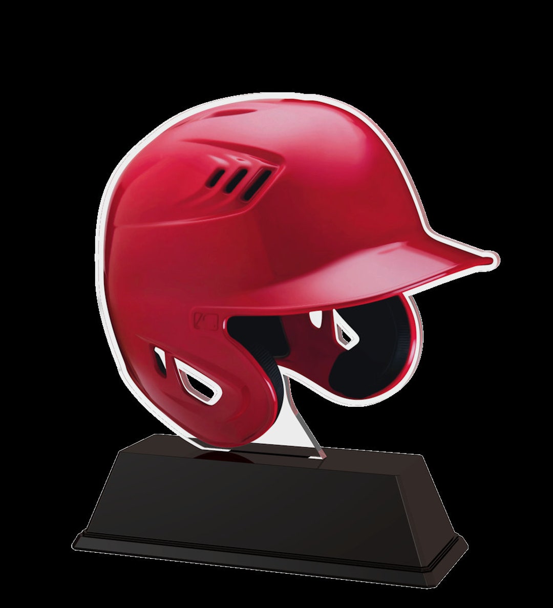 Trophy Monster Baseball Helmet Full Color Printed 5/32" Thick Trophy ...