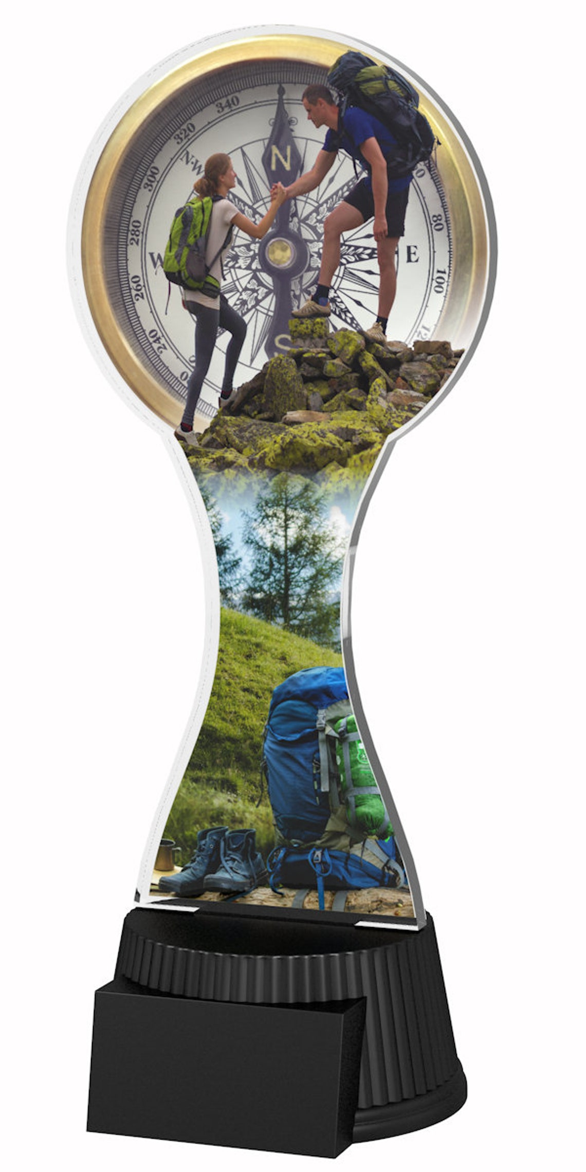 Trophy Monster Mountaineering Full Color Double Printed 1/8" Thick ...