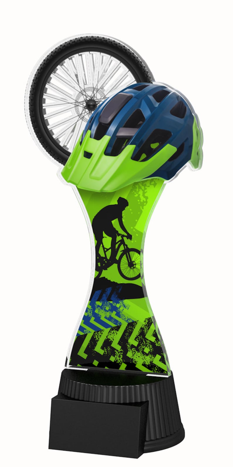 Trophy Monster Mountain Biking Full Color Double Printed 1/8 Thick ...