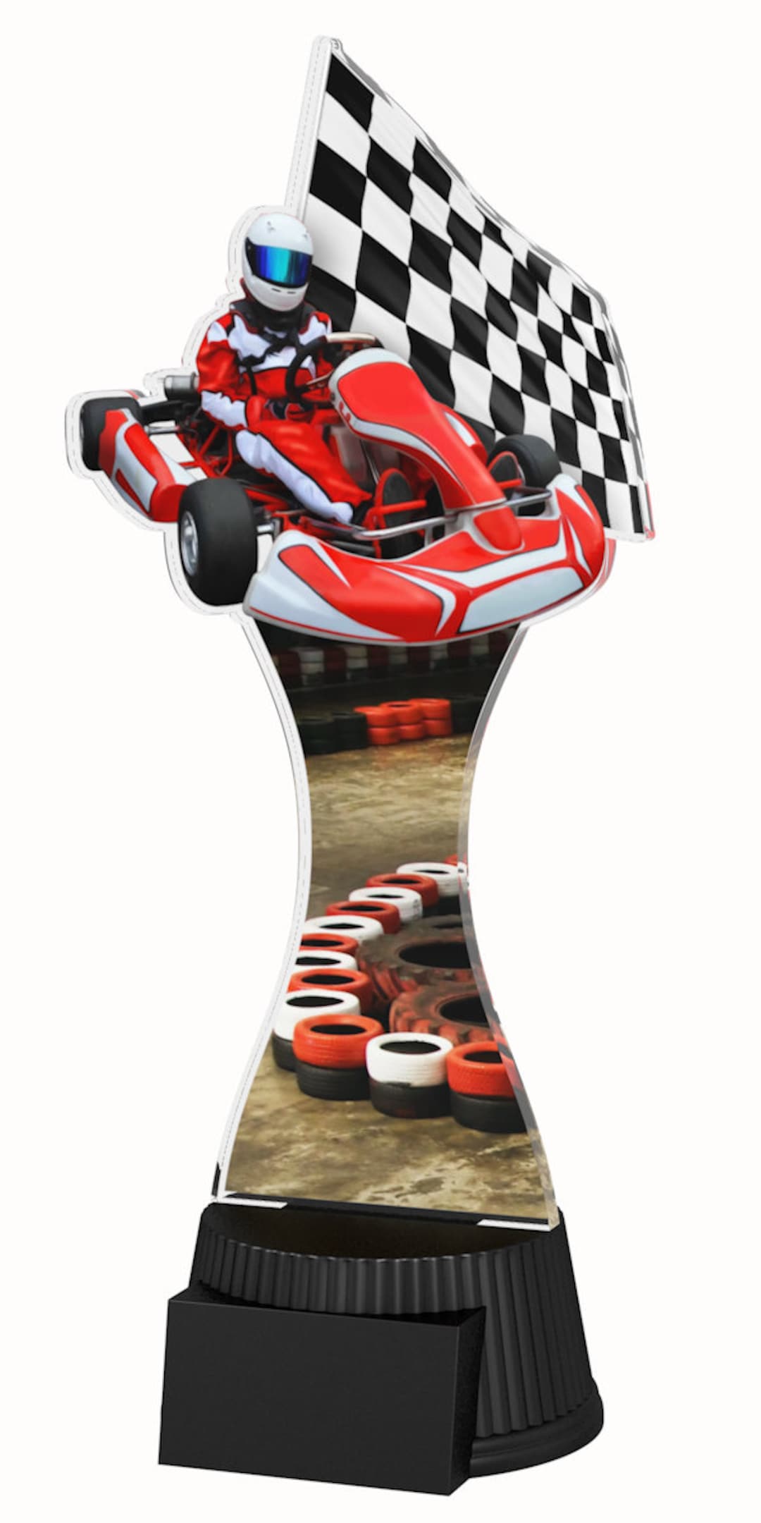 Trophy Monster Kart Racing Full Color Double Printed 1/8" Thick Trophy ...