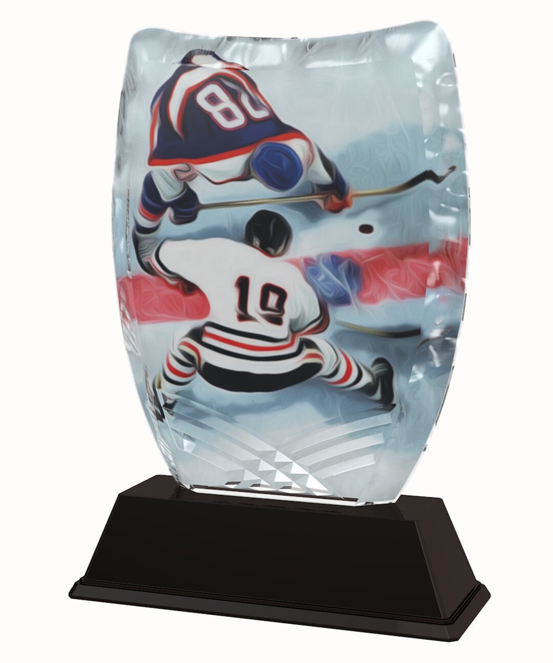 Personalized Engraved Acrylic Ice Hockey Trophy, Sports Award - Etsy