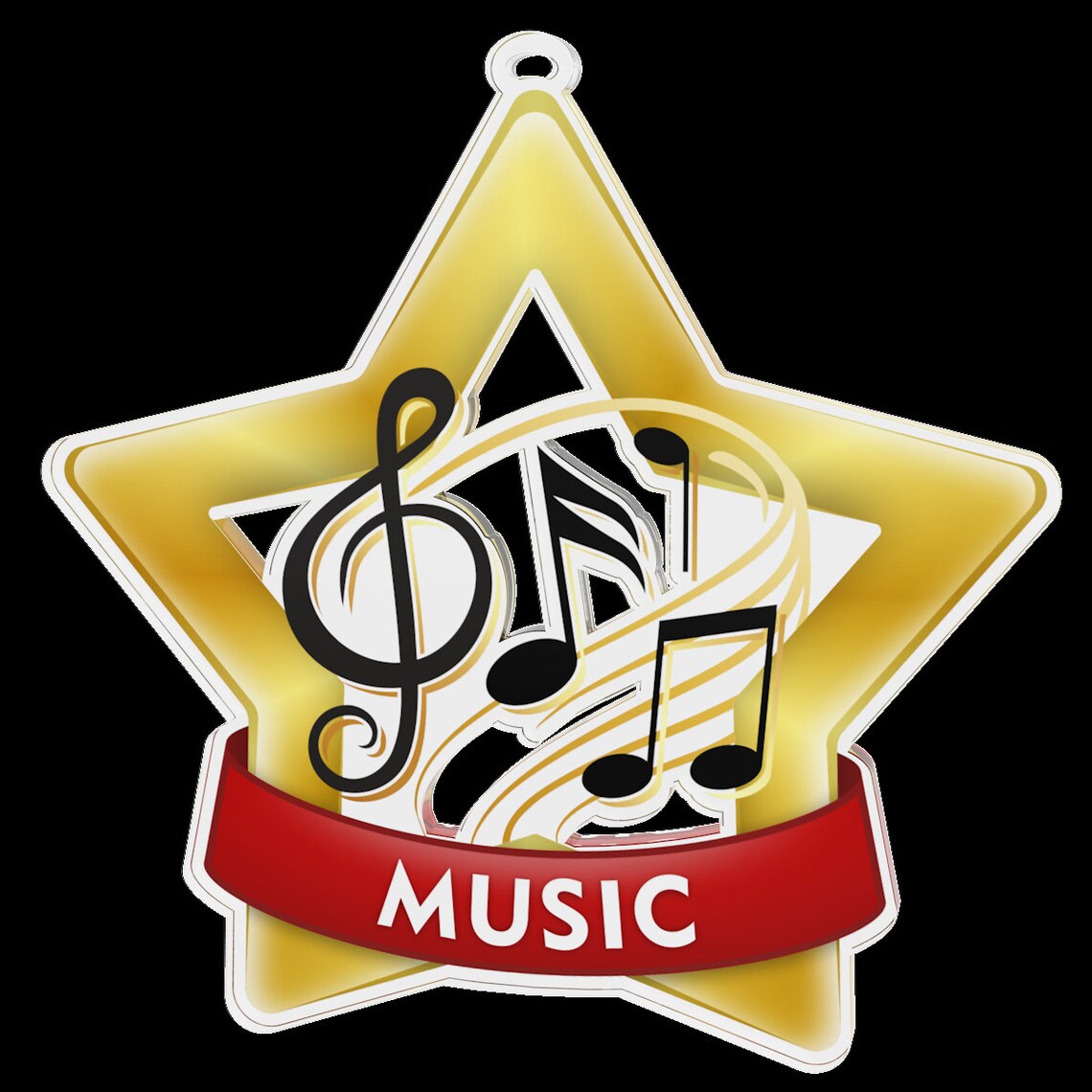 Trophy Monster 10 X Pack of Acrylic Gold Star Medal Music Award | for ...