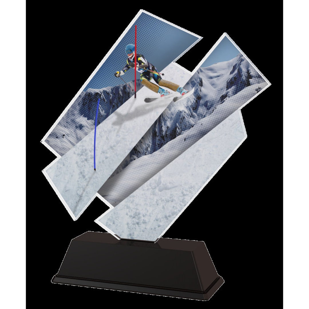 Acrylic Skiing Trophy: Award (6 3/4") | Bulk Discounts Available |free ...
