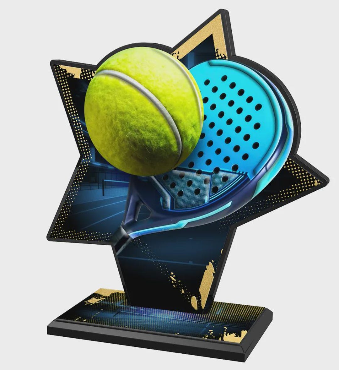 Trophy Monster Padel Modern Acrylic Trophy With Metal Design |FREE ...