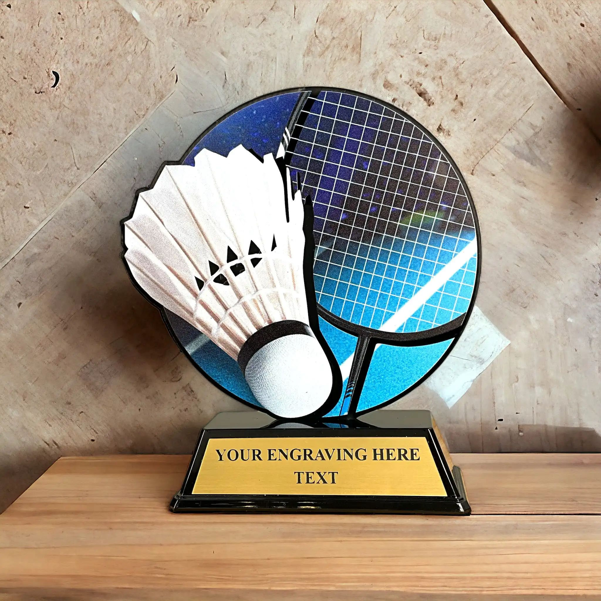 Trophy Monster Black Acrylic Trophy Badminton Award | for Club, School ...