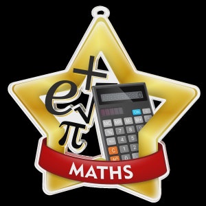 Trophy Monster 10 X Pack of Acrylic Gold Star Medal School Math Award ...