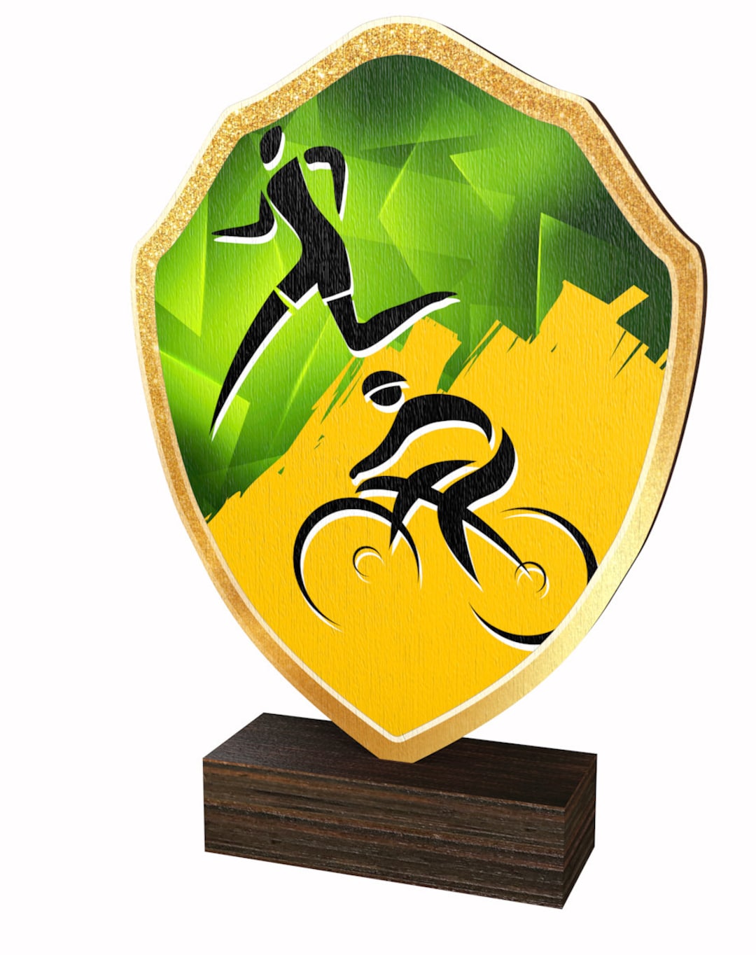 Trophy Monster Real Wood Duathlon Trophy | ECO Friendly Made From 4-ply ...