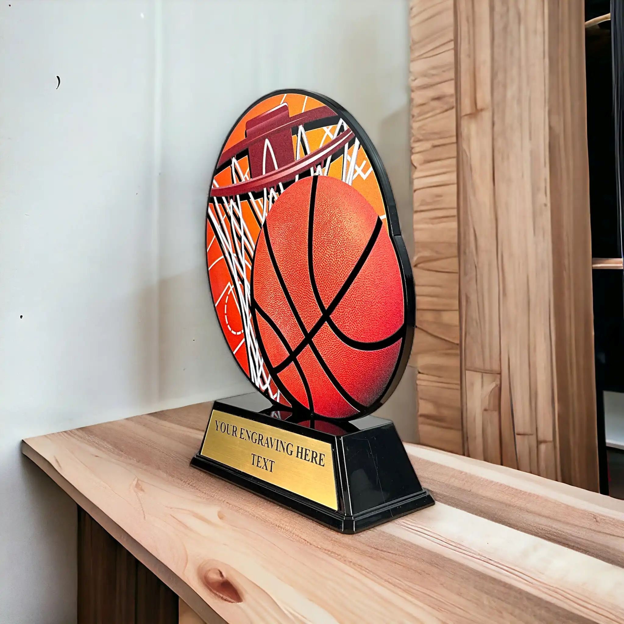 Trophy Monster Black Acrylic Trophy Basketball Award | for Club, School ...