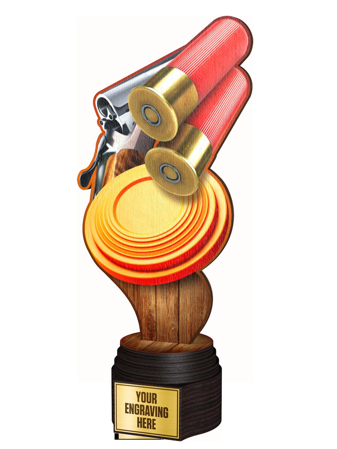 Trophy Monster Shooting Real Wood Eco Friendly Trophy Awards - Etsy