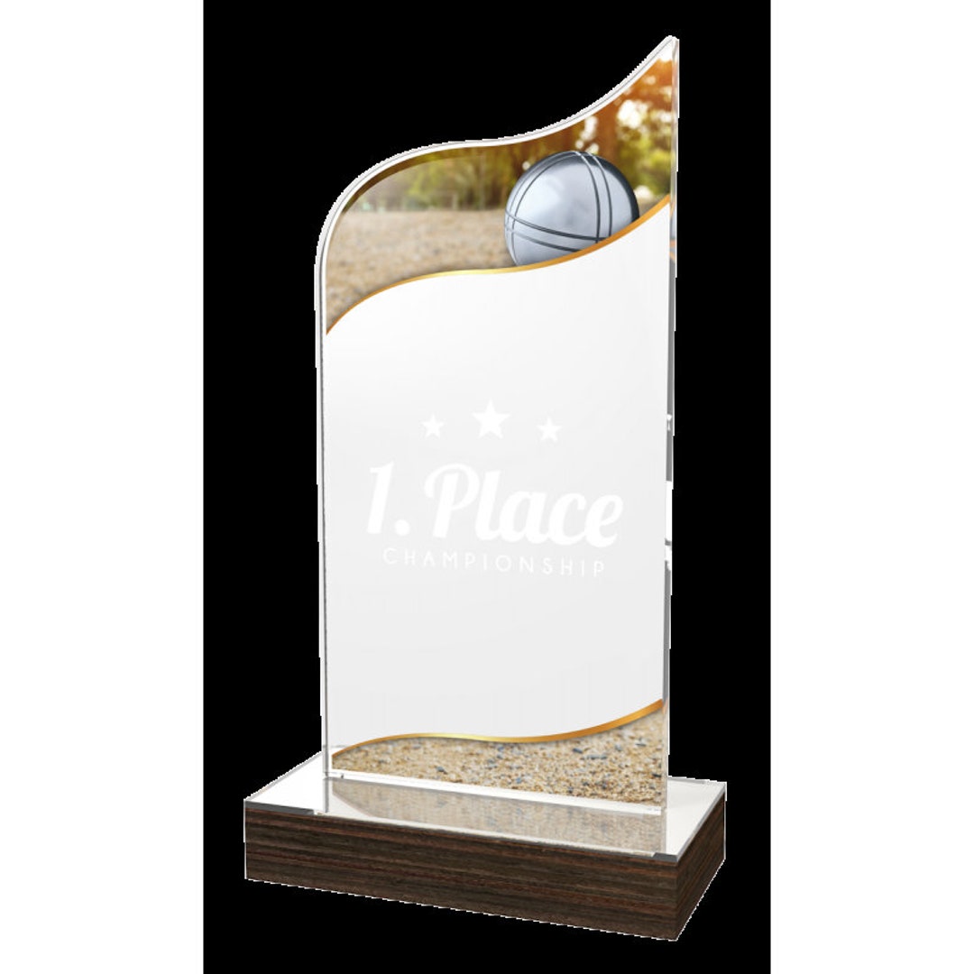 Trophy Monster Petanque Acrylic and Wood Stunning Award Trophy - Etsy