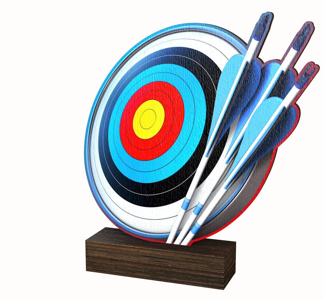 Trophy Monster Archery 5/16' Thick Wood Sculpture Trophy Awards " Eco ...