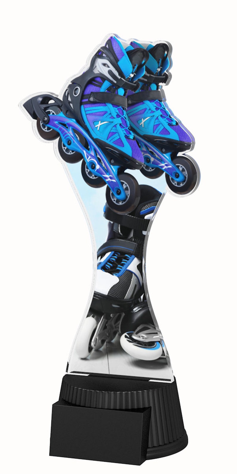 Personalized Inline Skate Trophy, Full Color Acrylic Award | Bulk ...