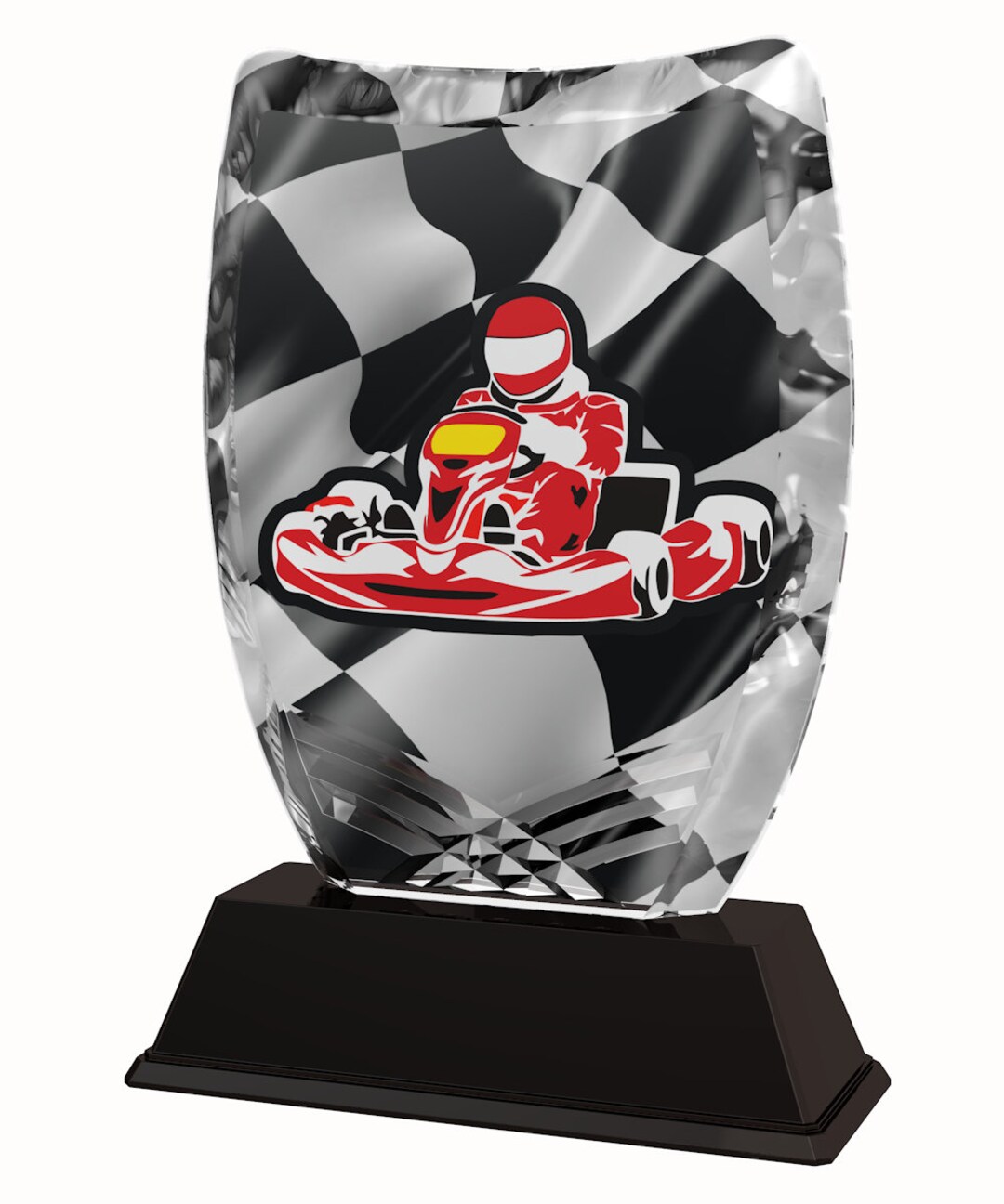 Trophy Monster Kart Racing Full Color Printed 5/16" Thick Trophy ...